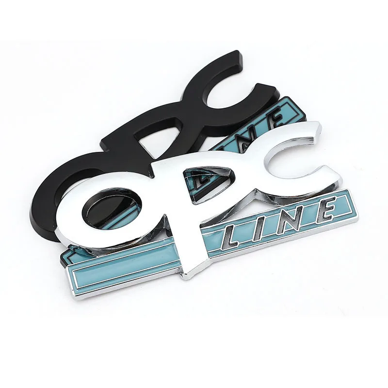 3D-Metal-Black-Silver-Logo-OPC-Line-Emblem-Front-Grill-Badge-For-Opel ...