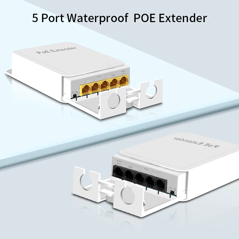 5-Port-Waterproof-POE-Extender-Outdoor-100-1000Mbps-PoE-Repeater-IP55 ...