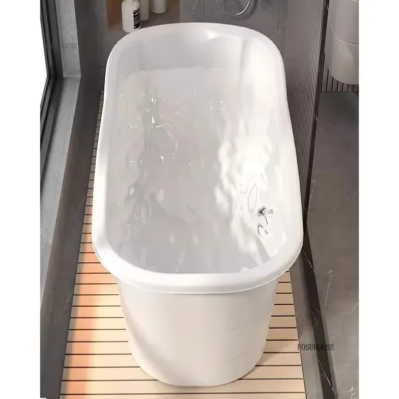 Thickened Plastic Bathtub for Bathroom Creative Full Body Seatable ...