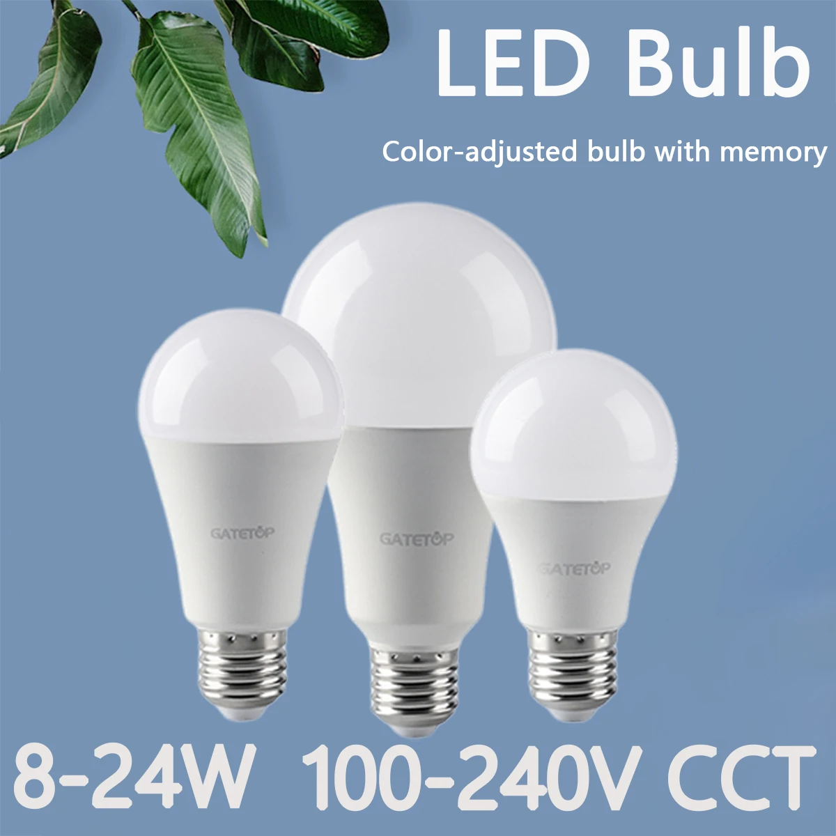 1-10PCS New Style LED Smart Bulb 3 Color-Adjusted with Memory LED bulb ...