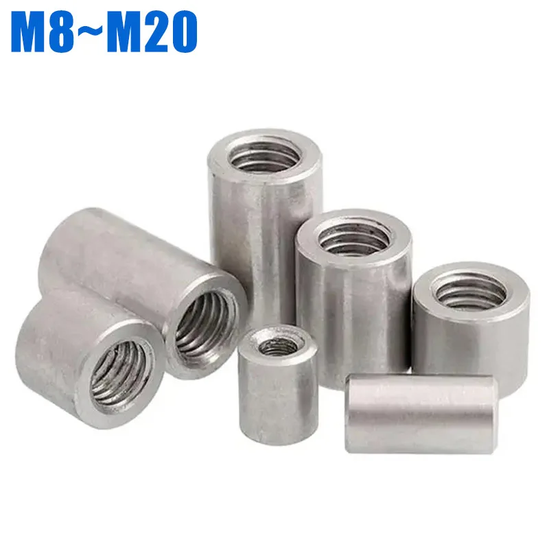 M8-M10-M12-M14-M16-M20-304-Stainless-Steel-Extend-Long-Lengthen-Round ...