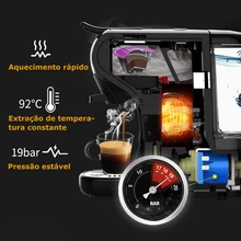 Máquina de café Hibrew 19 bar 4in 1, máquina de café com cápsula ...