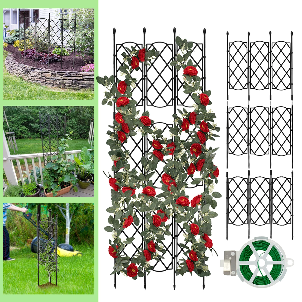 Plant Trellis Frame for Climbing Garden Outdoor Multifunctional Plant ...