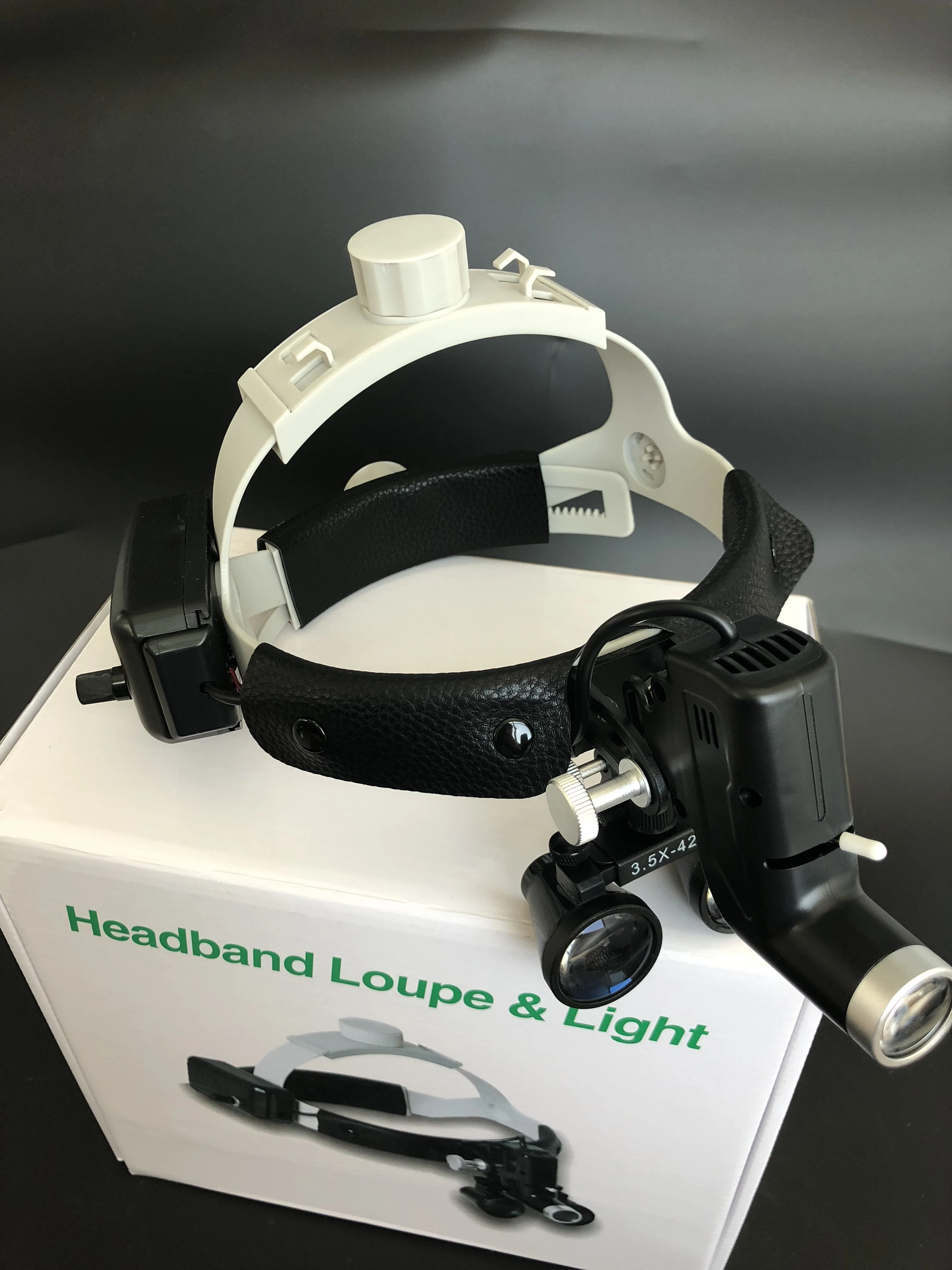 APHRODITE-Dental-5W-LED-Surgical-Headlight-Leather-Headband-Spot-Lamp ...