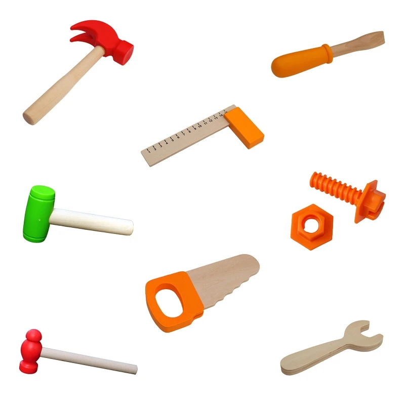 Kids-Brain-Training-Wooden-Hammer-Tool-Kit-Portable-Simple-Game-Toys ...