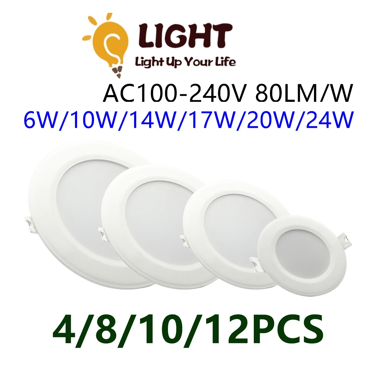 LED-ultra-thin-recessed-downlight-AC100-240V-panel-light-6W-24W-ultra ...