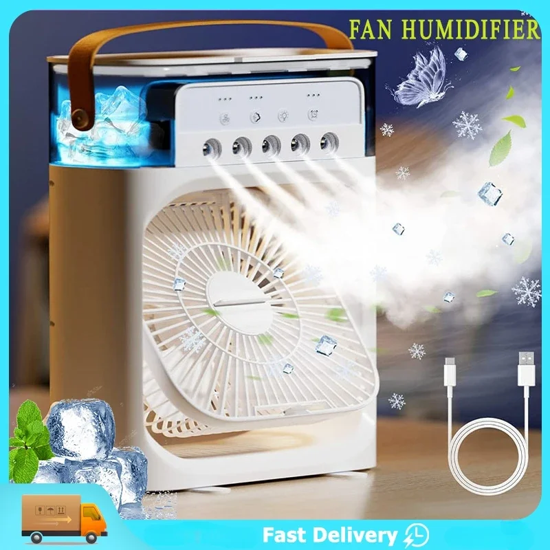Portable-3-In-1-Fan-AIr-Conditioner-Household-Small-Air-Cooler-LED ...