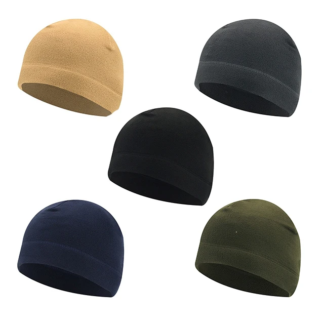 Men-Women-Unisex-Winter-Solid-Color-Soft-Warm-Watch-Cap-Polar-Fleece ...