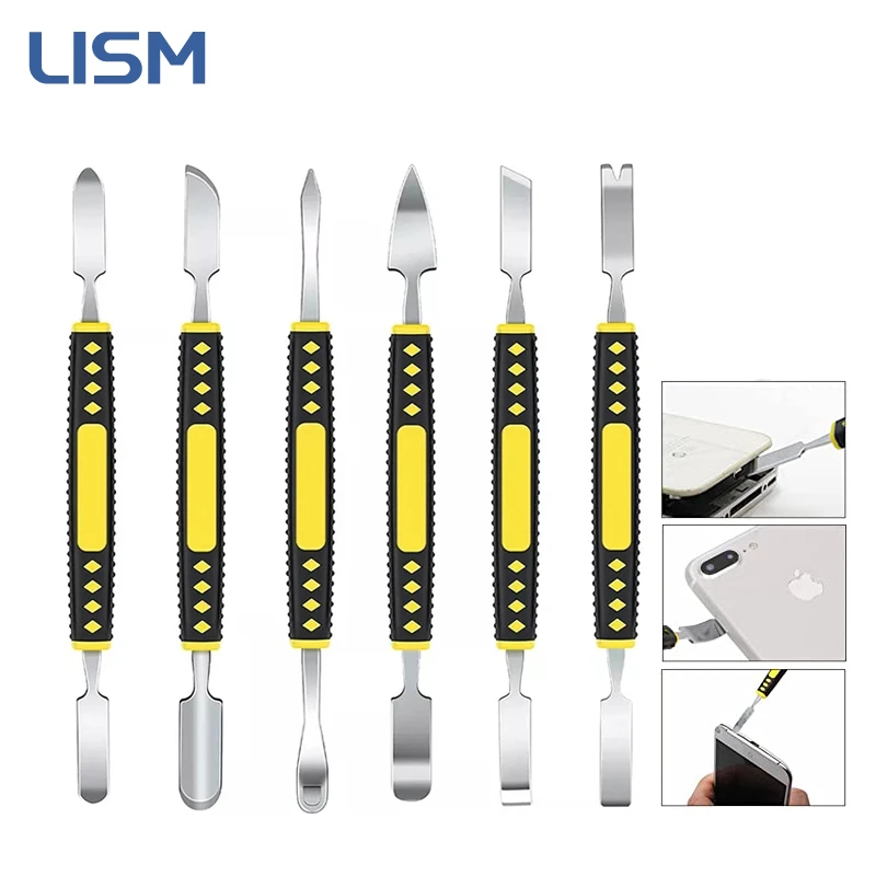 6Pcs Screen Crowbar Mobile Phone Dissamble Repair Opening Pry Bar Set ...