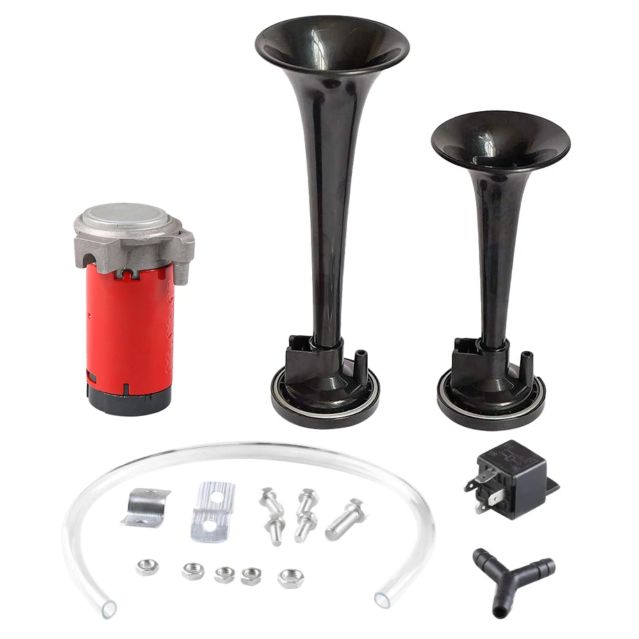 Car-and-Motorcycle-Modified-Horn-12V-115DB-Dual-Tube-Electric-Control ...