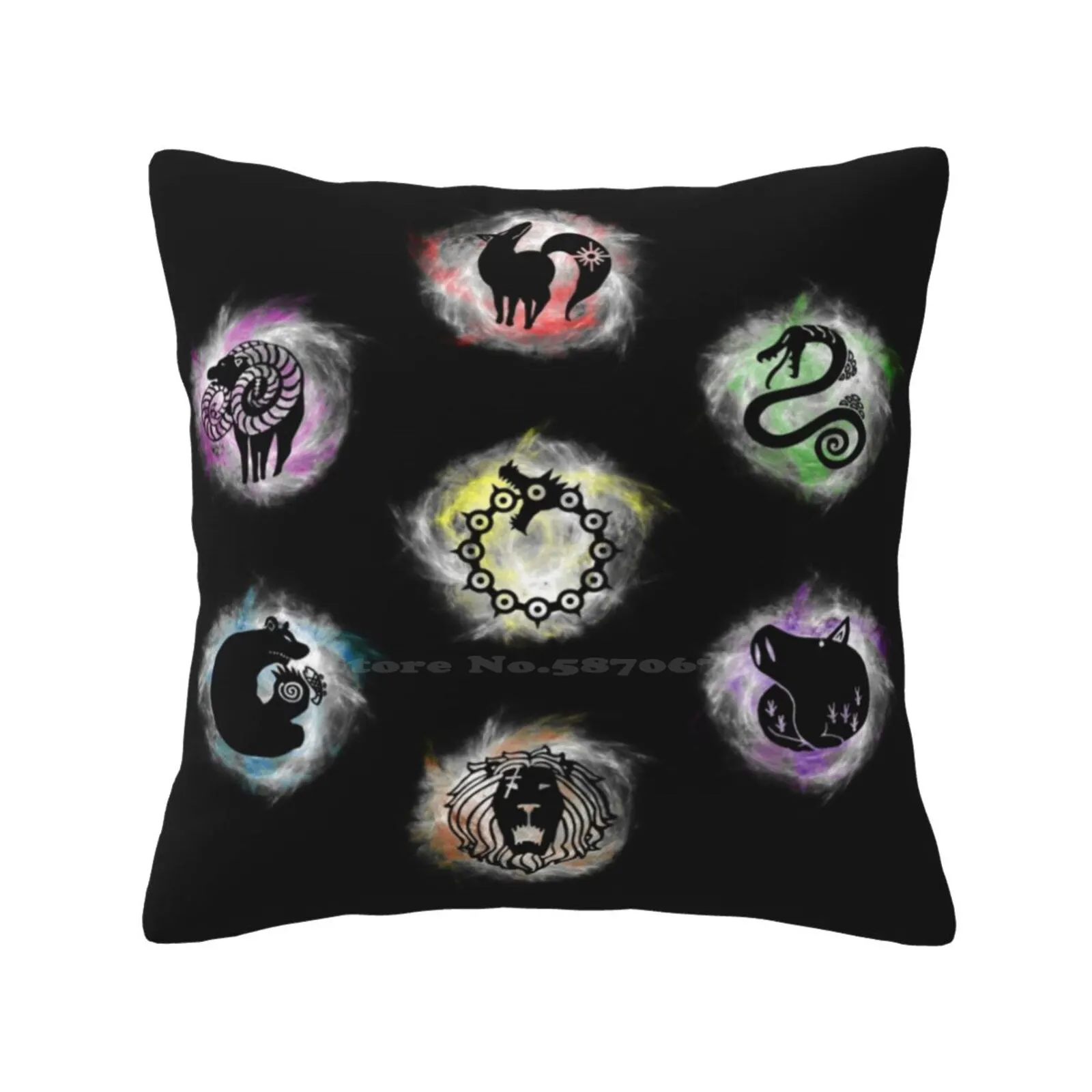 7-Deadly-Sins-Pillowslip-Pillowcase-Meliodas-Diane-Ban-King-Gowther ...