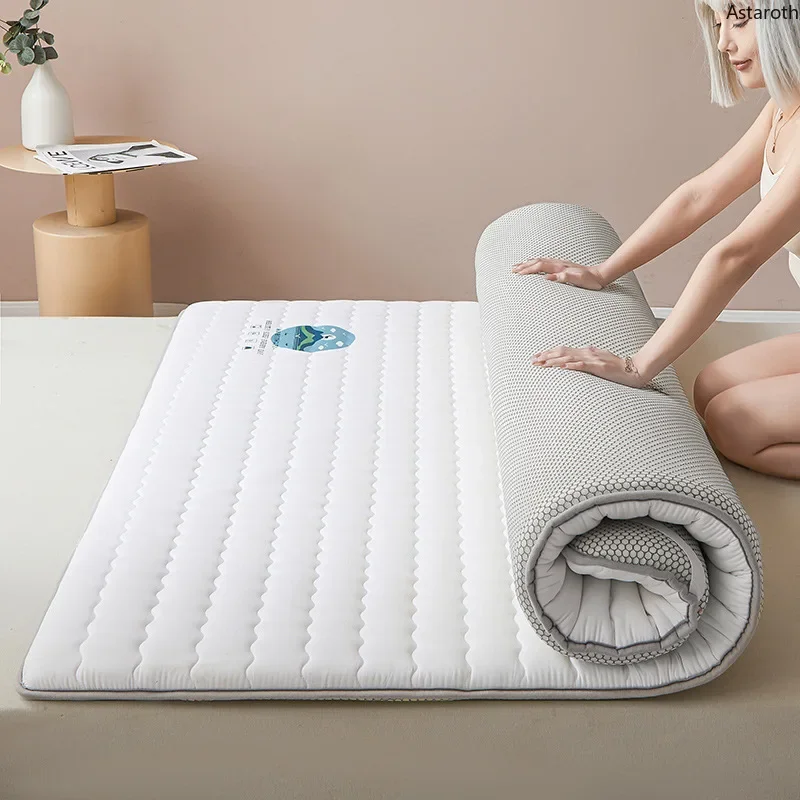 Folding-Mattresses-Bed-Mat-Plus-Thick-Latex-Bedroom-Furniture-Honeycomb ...