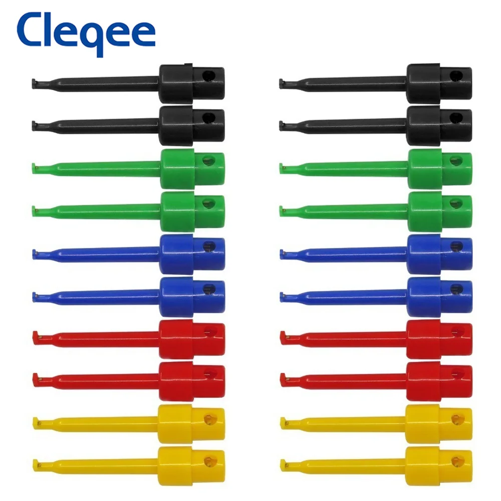 Cleqee-20PCS-SMD-IC-Test-Hooks-Clips-Copper-Test-Probe-Mini-Grabber-For ...