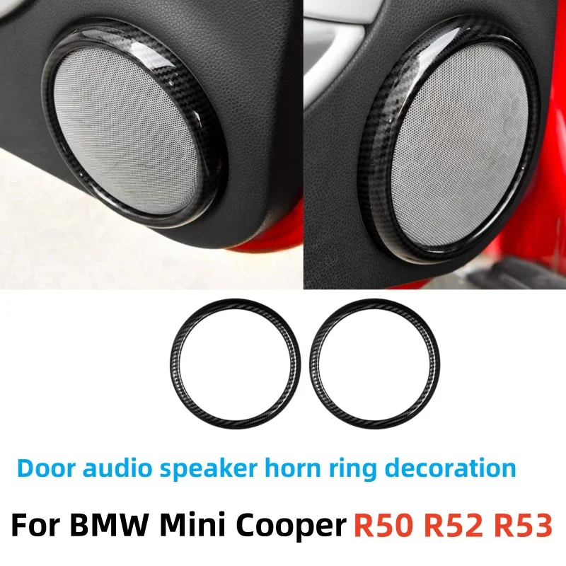 Used-for-BMW-Mini-Cooper-R50-R52-R53-door-speaker-horn-ring-sticker ...