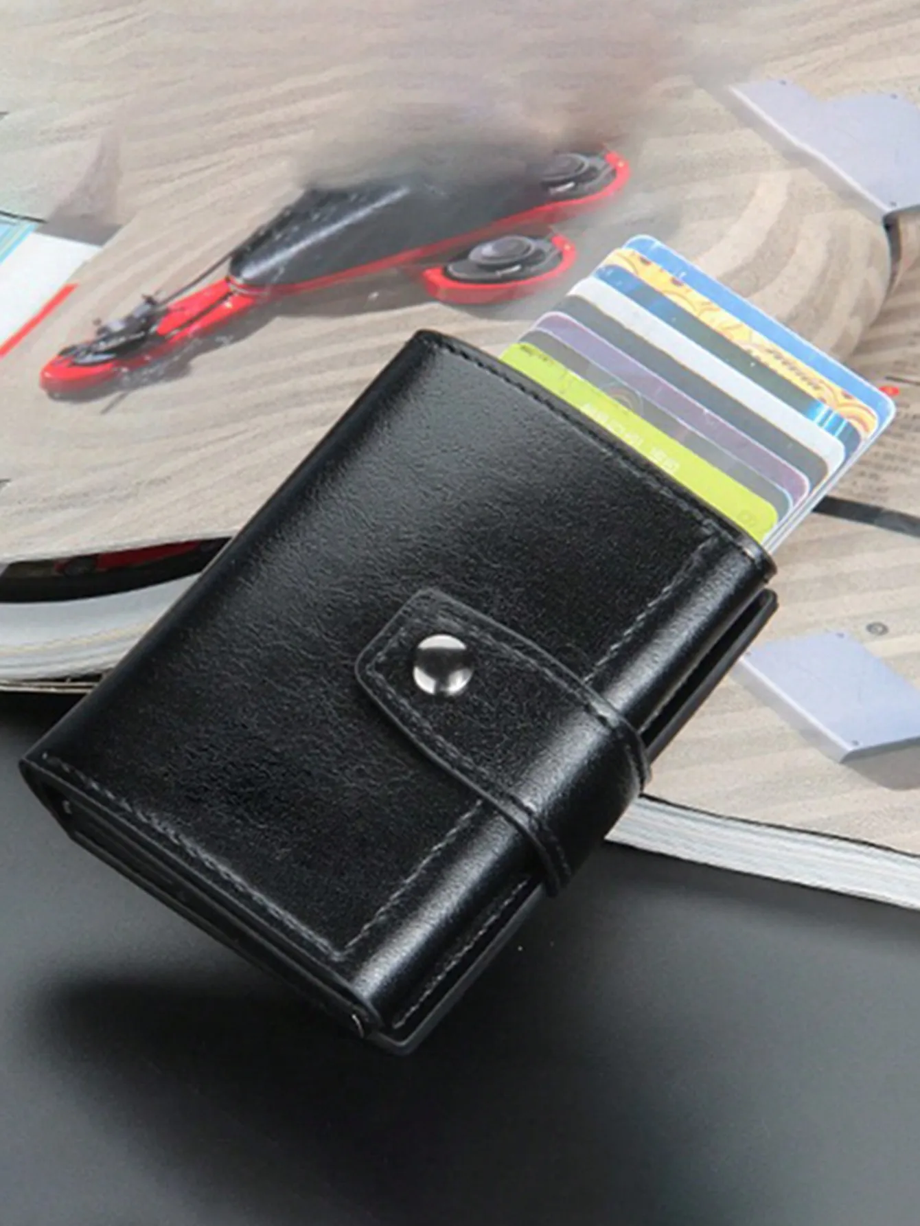 Rfid-Microfiber-Leather-Men-Wallets-Fashion-Card-Holder-Trifold-Wallet ...