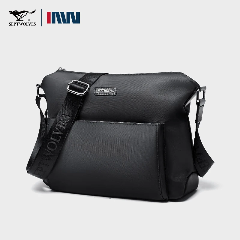 Septwolves Oxford Waterproof Male Shoulder Bag Lightweight Travel ...