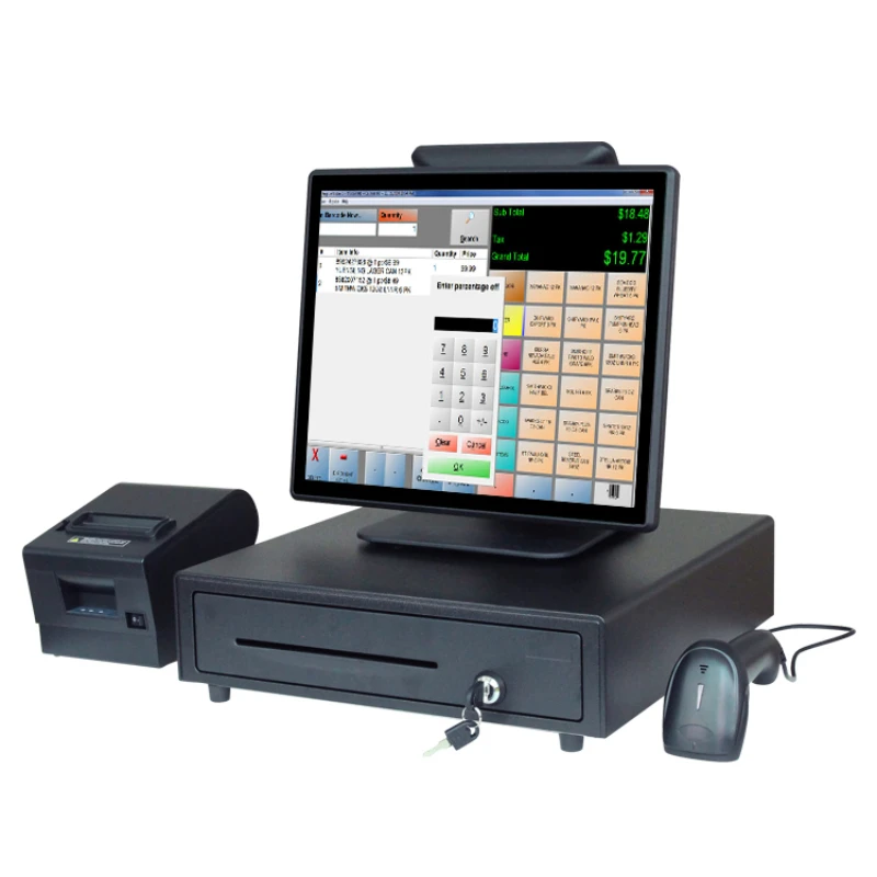 17 inch touch screen all in one POS /cash register/cashier POS machine ...