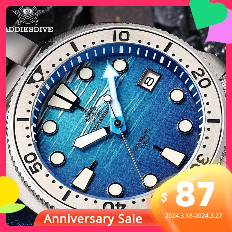 ADDIESDIVE-Automatic-Watch-Man-Mechanical-NH35-Sapphire-Sea-Dial ...