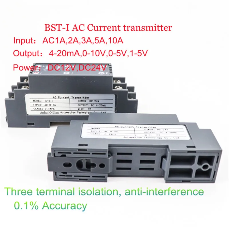 Ac-Current-Transmitter-Din-Rail-Current-sensor-AC5A-10A-input-4-20mA-0 ...