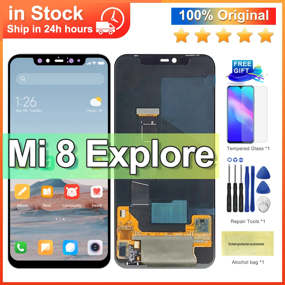 Pantalla-original-de-6-21-pulgadas-para-Xiaomi-Mi-8-Pro-Mi8-Explorer ...