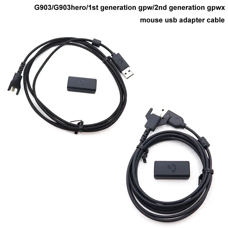 Compatible-G903Hero-1st-generation-gpw-G-pro-X-Super-light-wireless-mouse-adapter-USB-braided ...