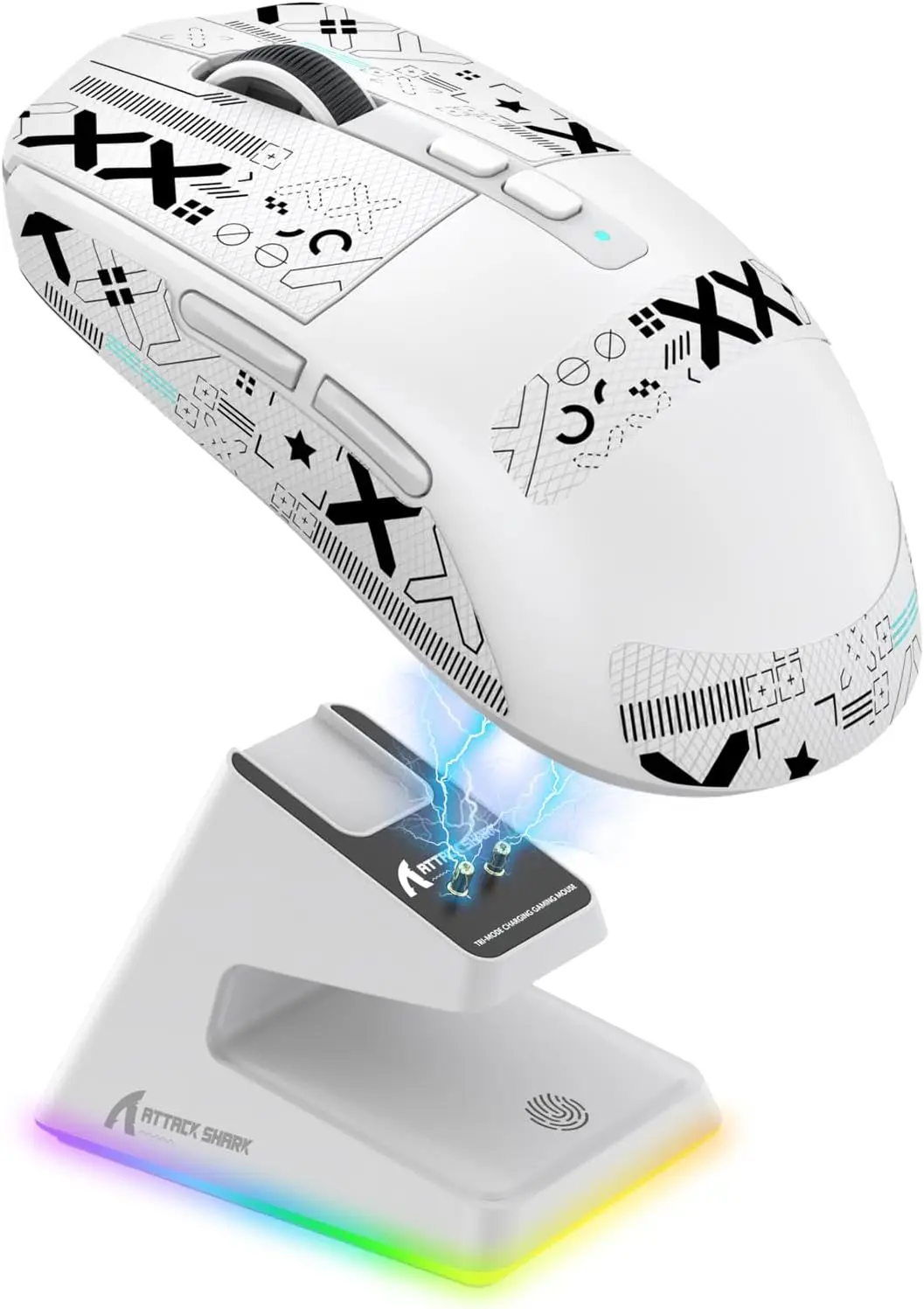 Attack-Shark-X6-Tri-mode-Mouse-para-jogos-sem-fio-doca-de-carregamento ...
