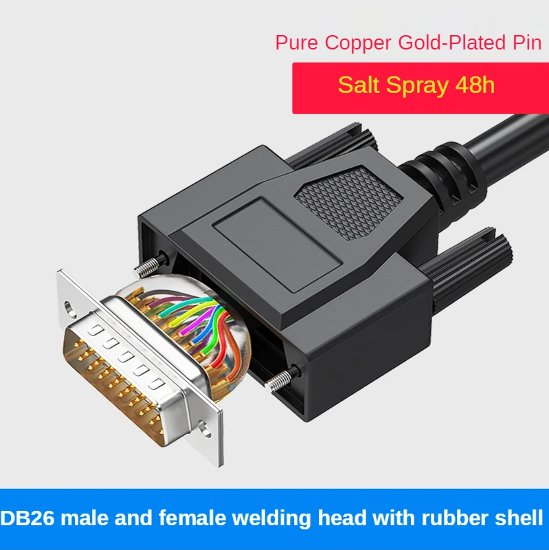 Solid Pin DB26 Connector Male and Female 3-row 26 Pin Plug Serial Port ...