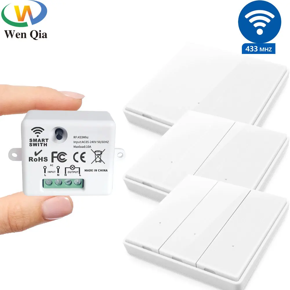 Interruptor de luz inalámbrico con Control remoto para lámpara, Mini ...