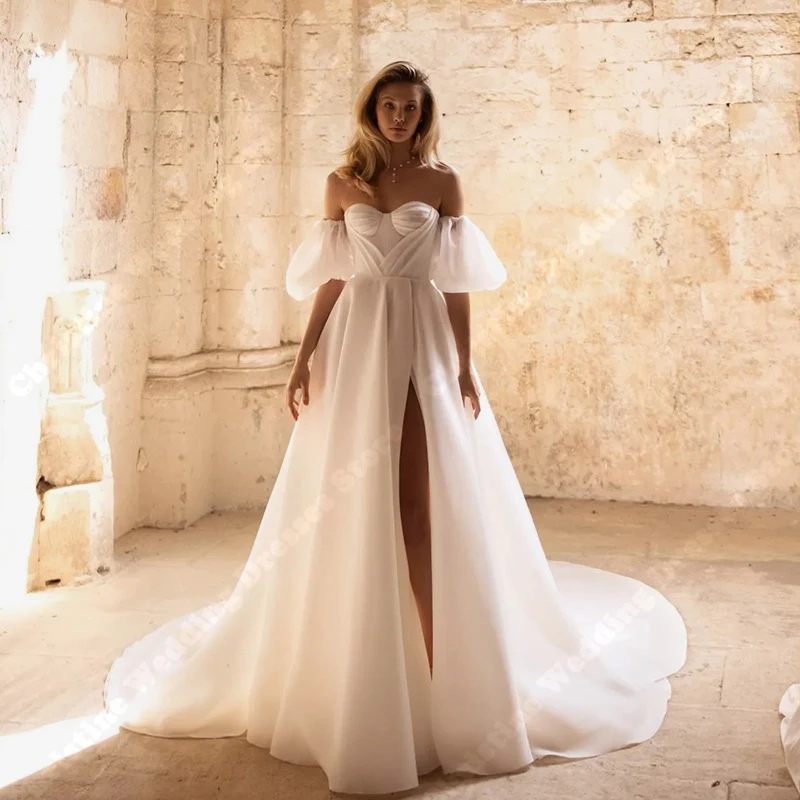 Luxury-Lace-Flower-Print-Wedding-Dresses-Appliques-Sleeveless-Off ...