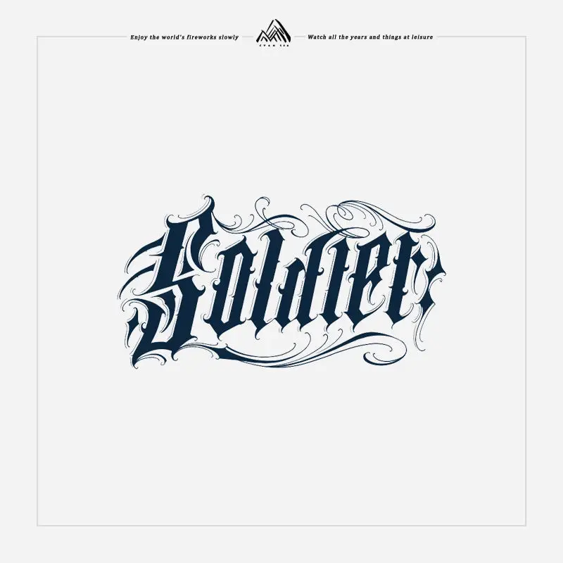 Ambigram Blessed Cursed Tattoo