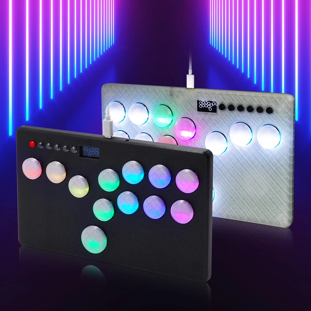 Mini-FlatBox-Left-Right-Layout-Controller-RGB-Button-For-PC-Android ...