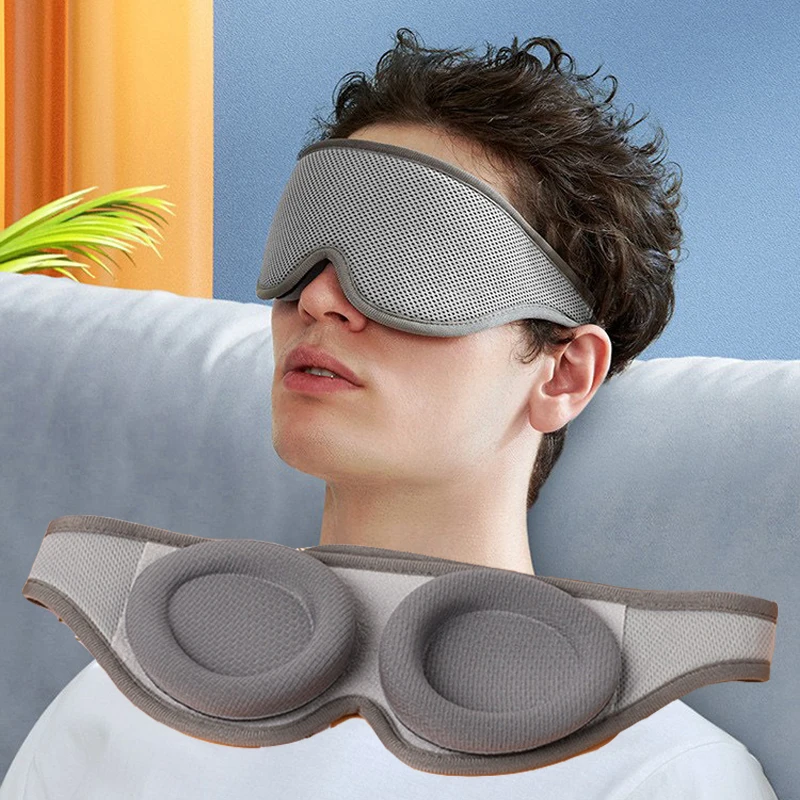 Soft 3D Sleeping Mask 100% Blockout Light Sleep Mask for Eyes Mask for ...