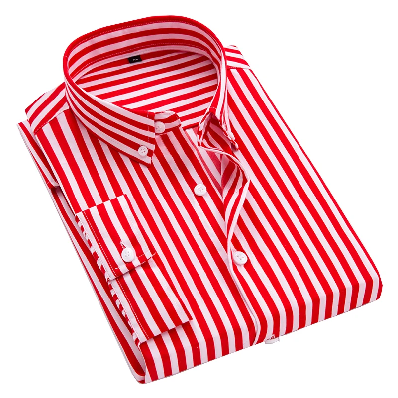 Summer-Fashion-Striped-Men-s-Shirts-Seven-Minute-Sleeve-Professional ...