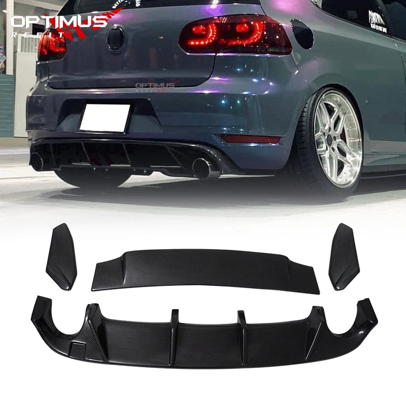 For-Volkswagen-VW-Golf-MK-VI-6-GTI-2008-2013-Car-Rear-Bumper-Diffuser ...