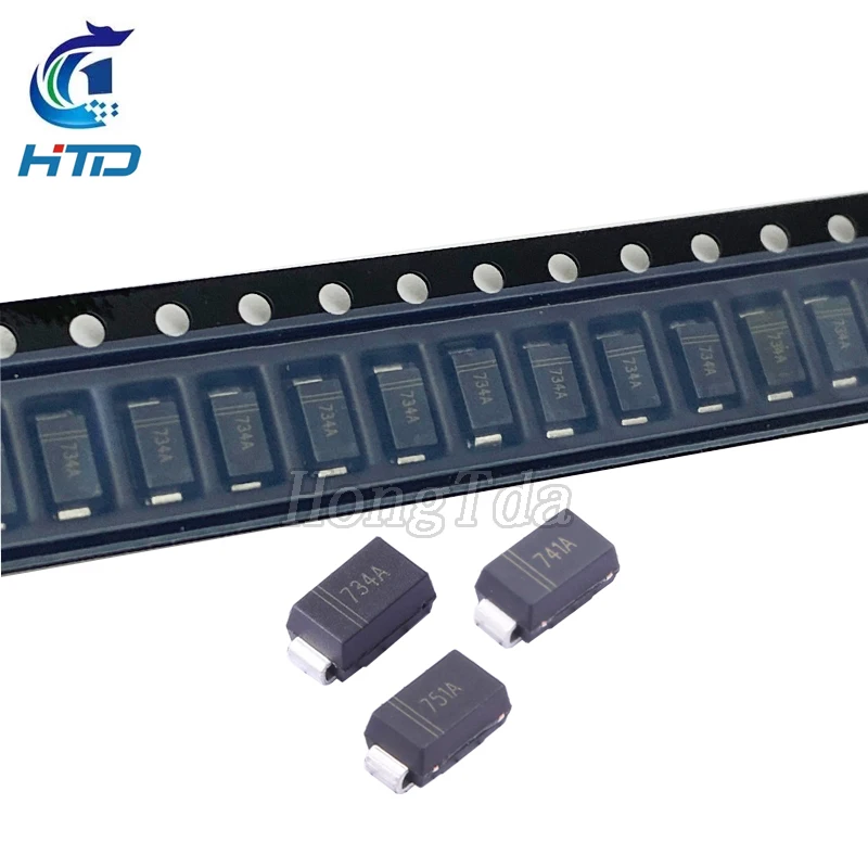 Diode-Zener-SMA-1W-100-pi-ces-1SMA4728A-1SMA4729A-1SMA4730A-1SMA473l ...