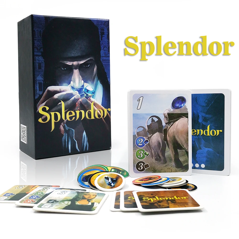 Splendor juego de mesa familiar, versión en Inglés y Español Juego de ...