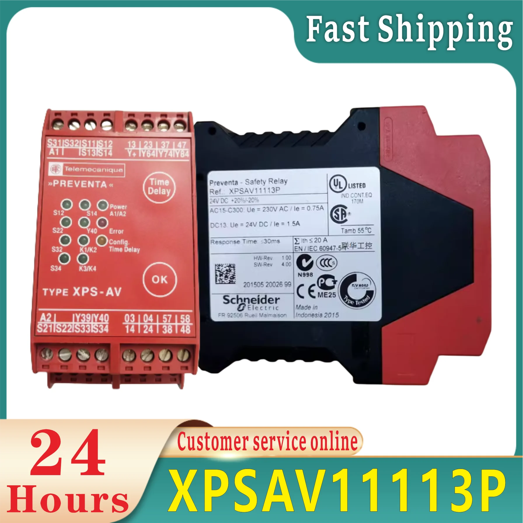 New-original-Schneider-XPSAV11113P-safety-relay.png