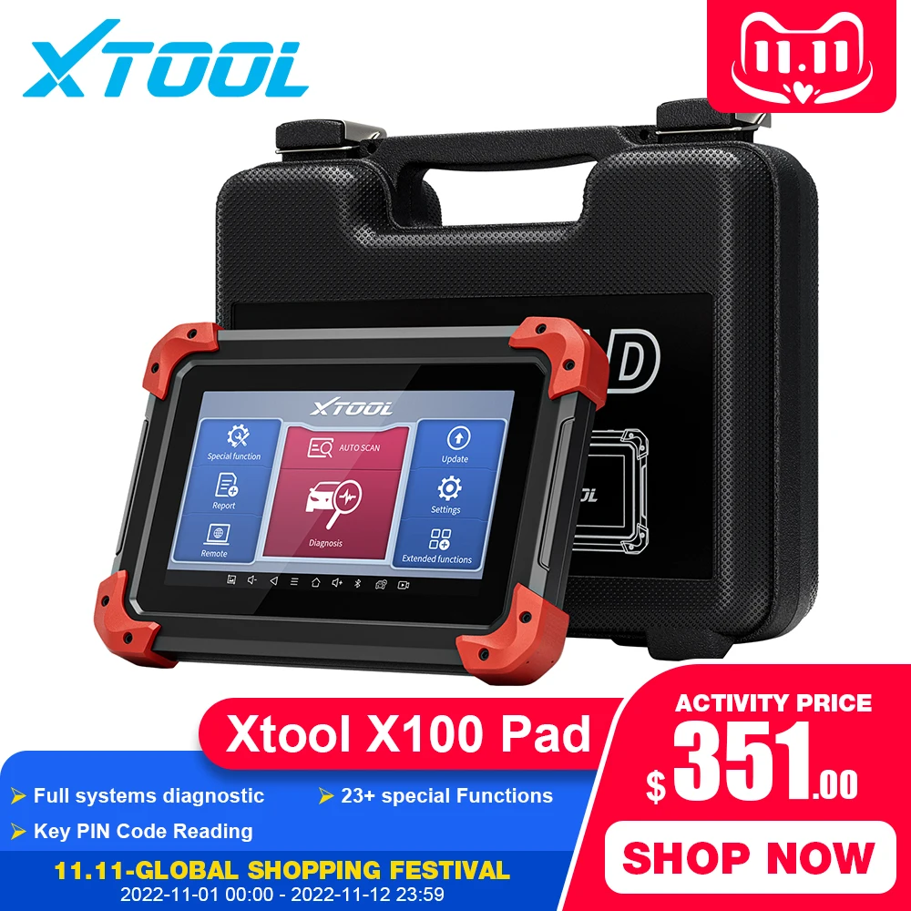 X100 Pad Car Key Programer Obd2 Diagnostic Scanner Automotive Code ...