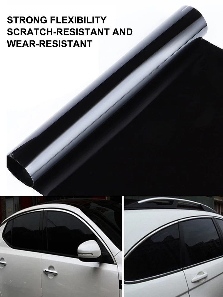 Black Car Window Foils Tint Tinting Film Roll Exterior Accessories ...