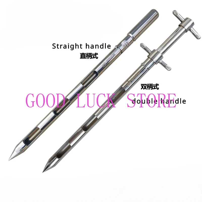 304-Stainless-Steel-Double-Layer-Rotary-Powder-Sampling-Tube-Cement ...