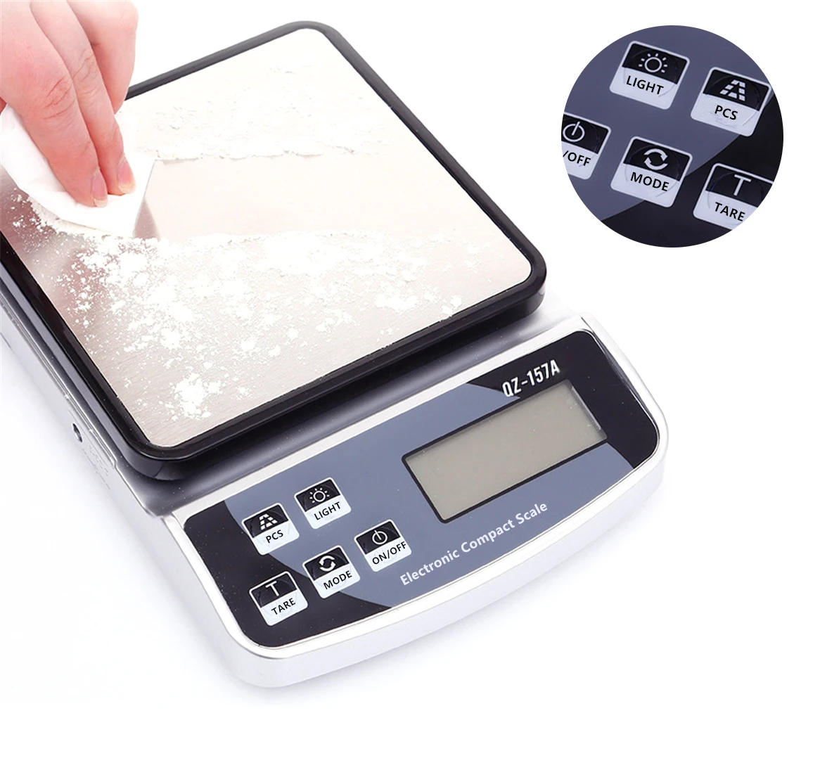 Food Scale, 1500g by 1g Precise Digital Kitchen Scale Gram Scales ...