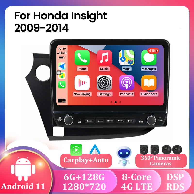 IPS-2DIN-6G-128G-Android-11-4G-LTE-Car-Radio-for-Honda-Insight-2-LHD ...