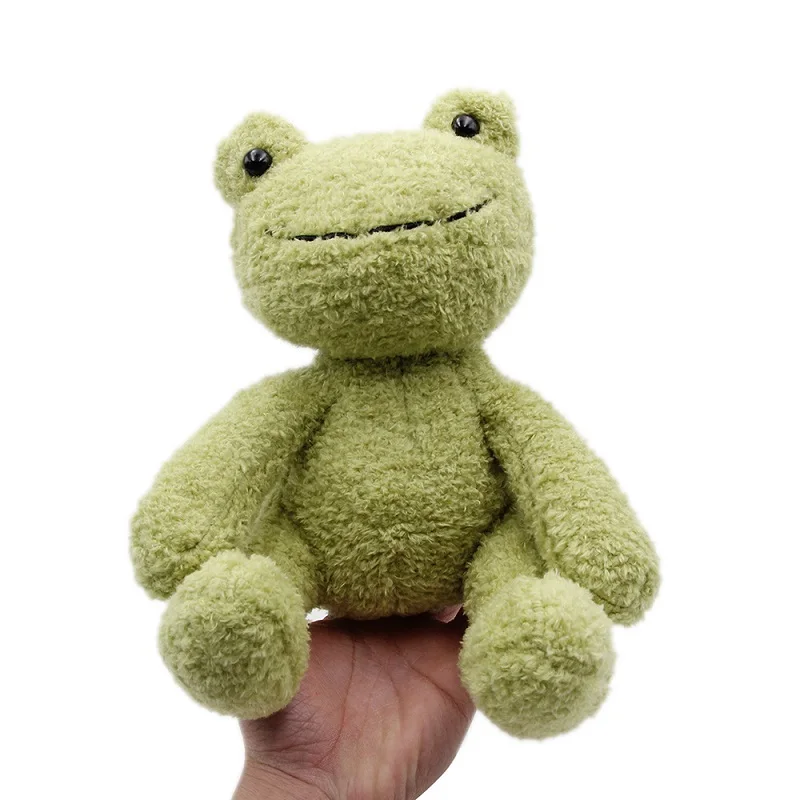 23cm-Funny-Cute-Green-Frog-Plush-Toy-Soft-Plushie-Stuffed-Frog-Figure ...