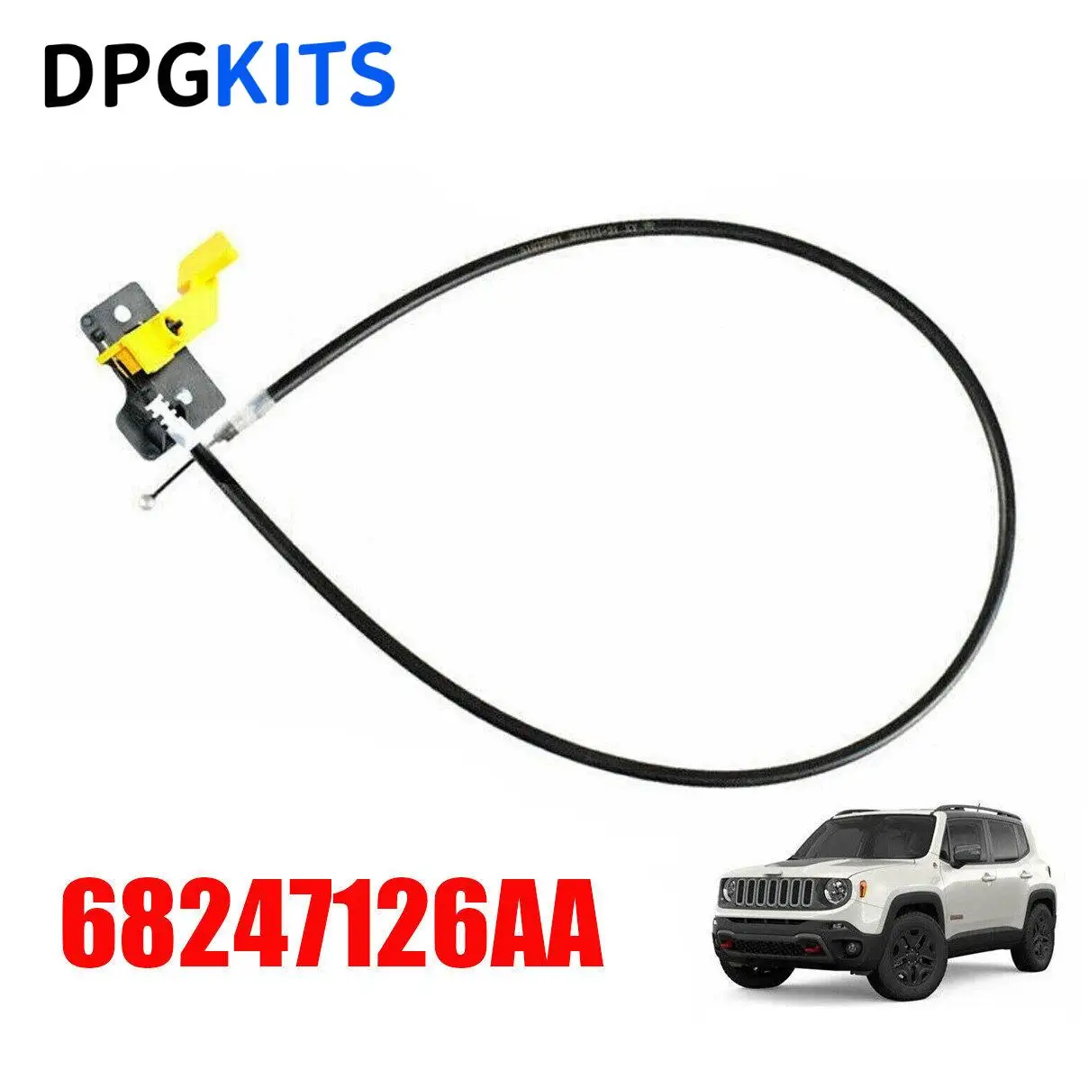 68247126AA Hood Release Cable Replacement For 2015-2018 Jeep Renegade ...