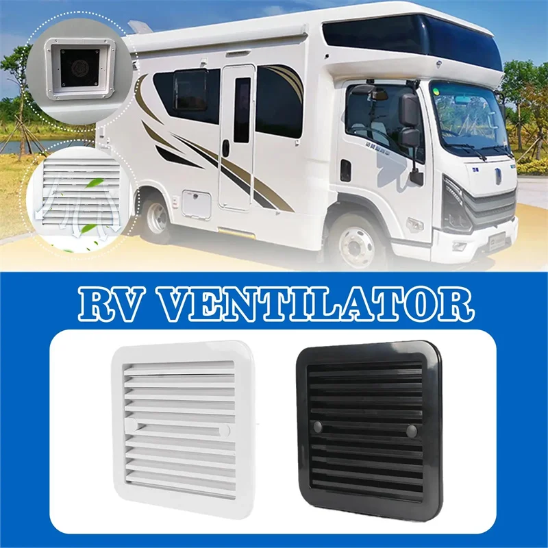 12V Caravan RV Fans Fridge Air Vent Side Exhaust Strong Wind Camper Car ...
