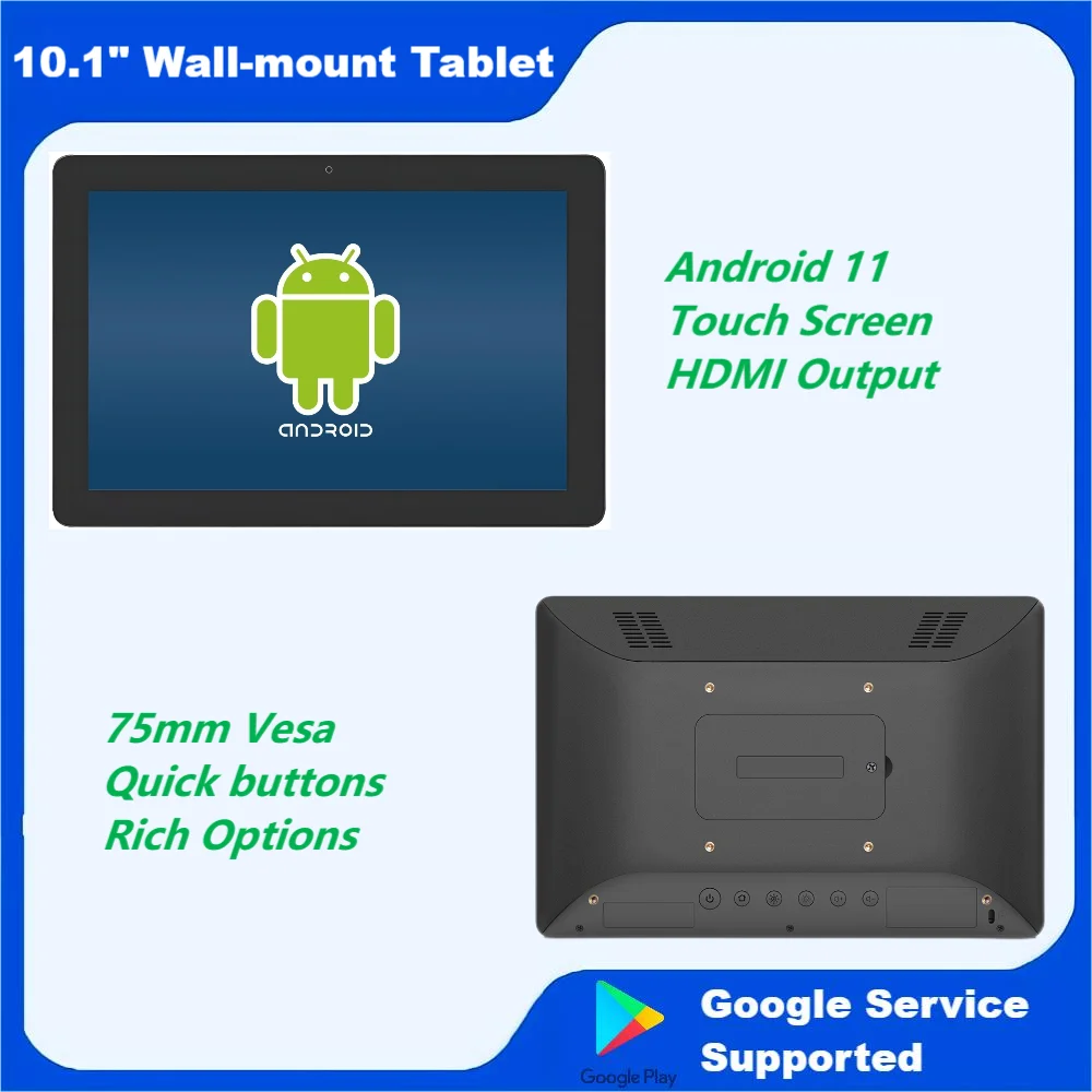 Wall Mount 10.1 Inch Android Tablet JT1028D CapacitiveTouch Screen ...