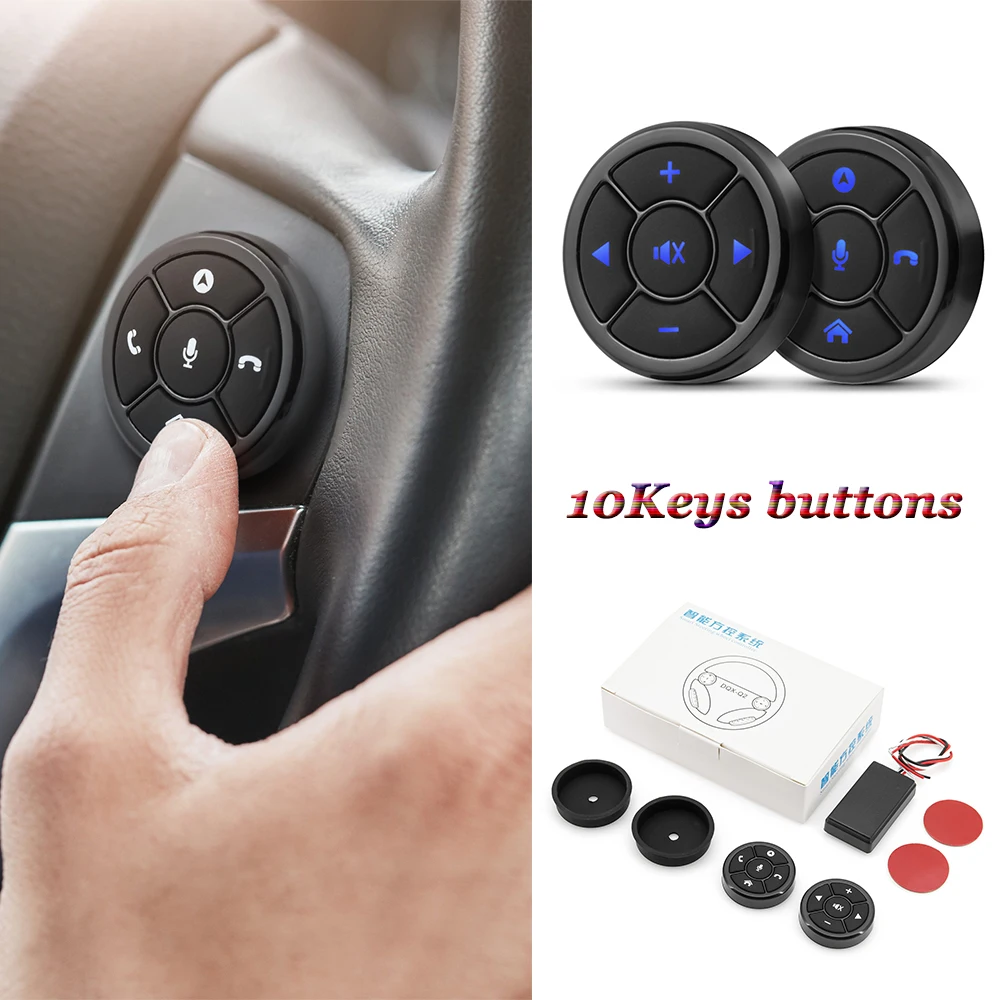 Car-Wireless-Remote-Control-10Keys-Steering-Wheel-Radio-Controller ...