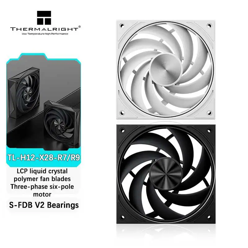 Thermalright TL-H12-X28-R7/R9 LCP liquid crystal polymer fan blades ...