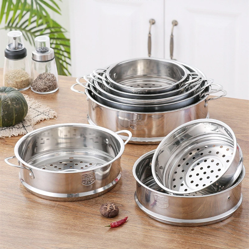 304 Stainless Steel Food Steamer for Dumplings with Double Ear Rice ...