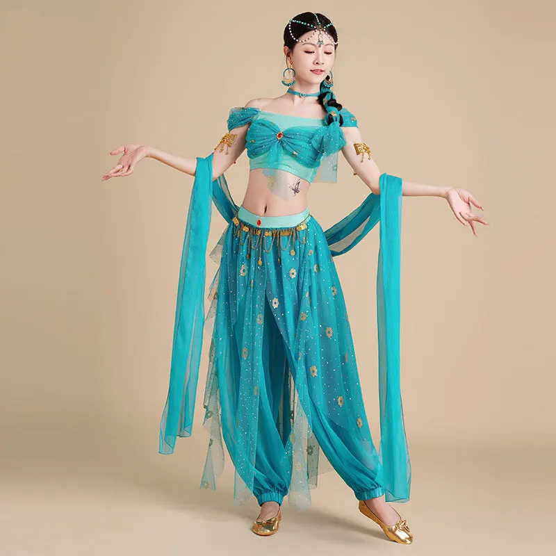 Adult-Festival-Arabian-Princess-Belly-dance-Costume-Set-Women-Indian ...